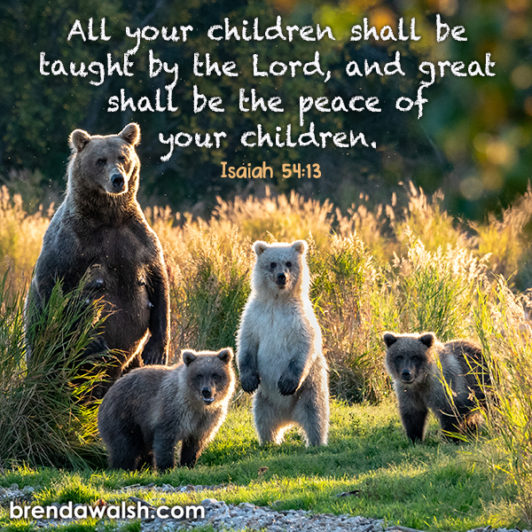 Come Little Children - Brenda Walsh Scripture Images
