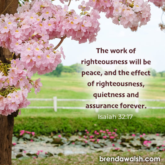 Work of Righteousness - Brenda Walsh Scripture Images