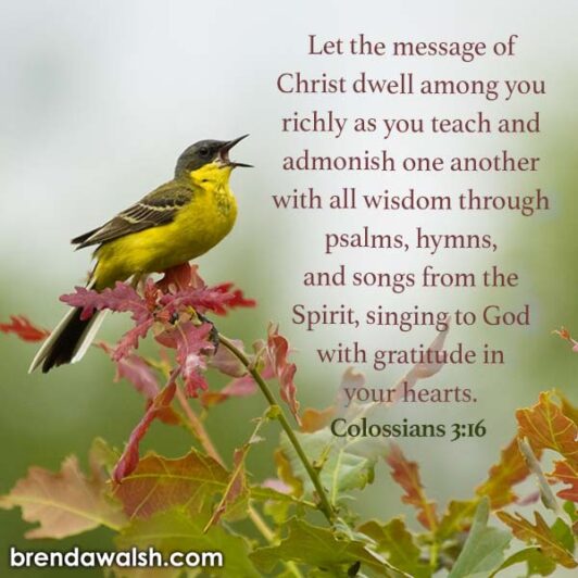 A Praise Session - Brenda Walsh Scripture Images