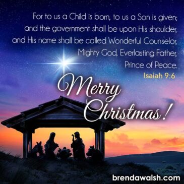 Merry Christmas - Brenda Walsh Scripture Images