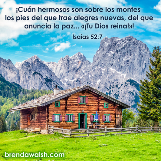 Isaías 52:7 - Brenda Walsh Scripture Images