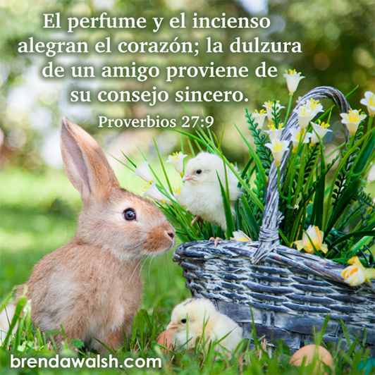 Proverbios 27:9 - Brenda Walsh Scripture Images