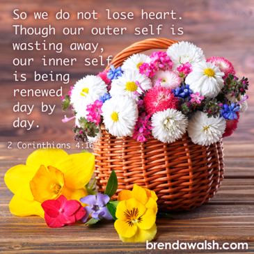 Do Not Lose Heart - Brenda Walsh Scripture Images