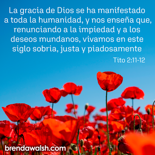 Tito 2:11-12 - Brenda Walsh Scripture Images